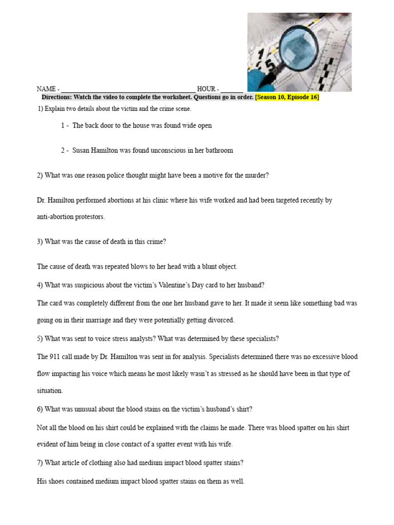 Forensic Files | PDF | Murder | Crimes