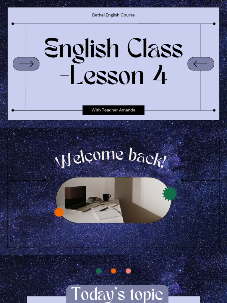 Sheila's English Class - Lesson 4 | PDF