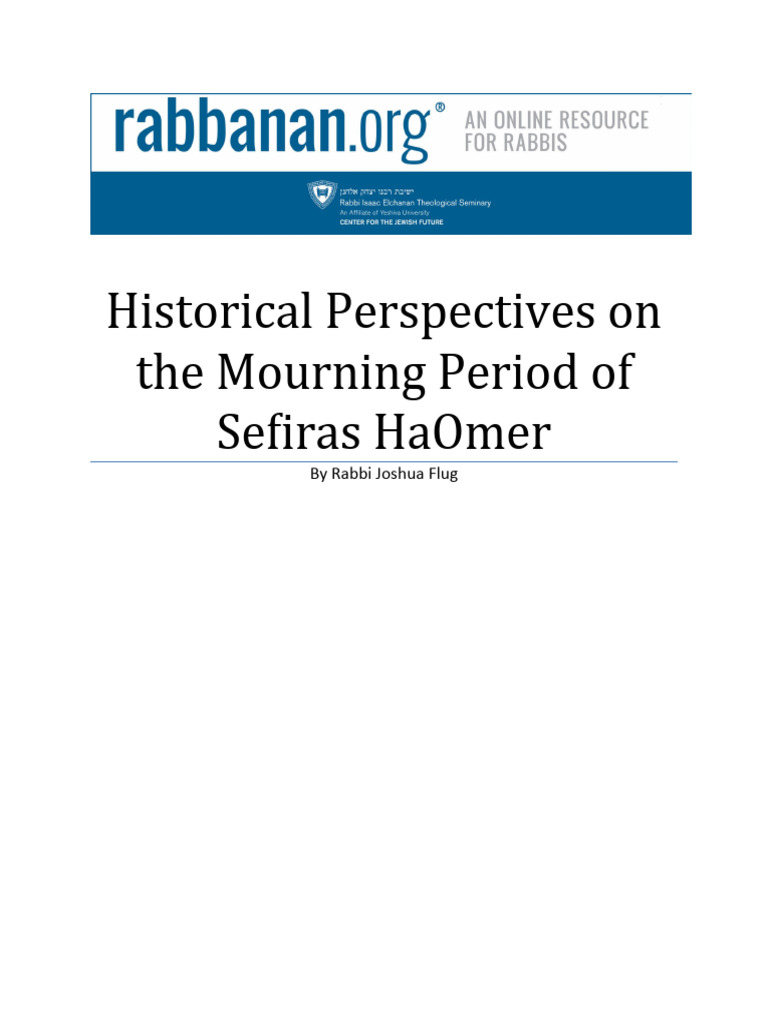 Historical Perspectives Sefirah | PDF | Jews And Judaism | Hebrew Words ...