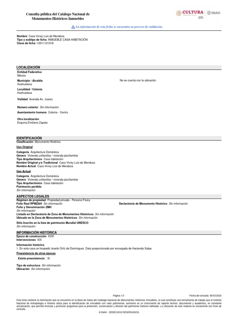 Detalle I-0011101016 20240306 | PDF | Información