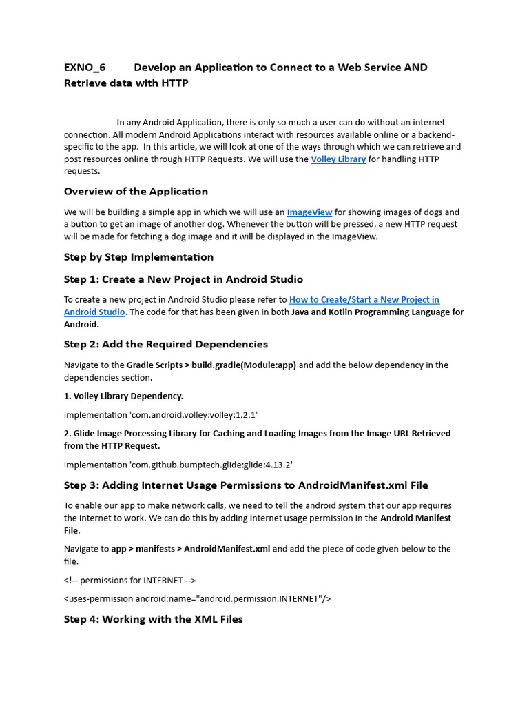 EXP6 | Download Free PDF | Android (Operating System) | Library (Computing)