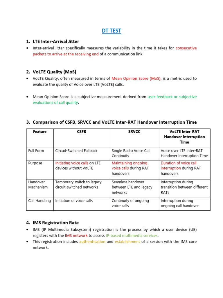 Lte Parameters Download Free Pdf Ip Multimedia Subsystem Lte Telecommunication