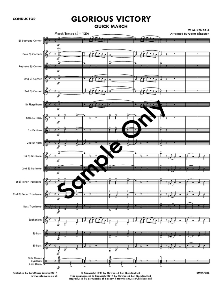 Glorious Victory - Brass Band | PDF | Brass Instruments | Aerophones