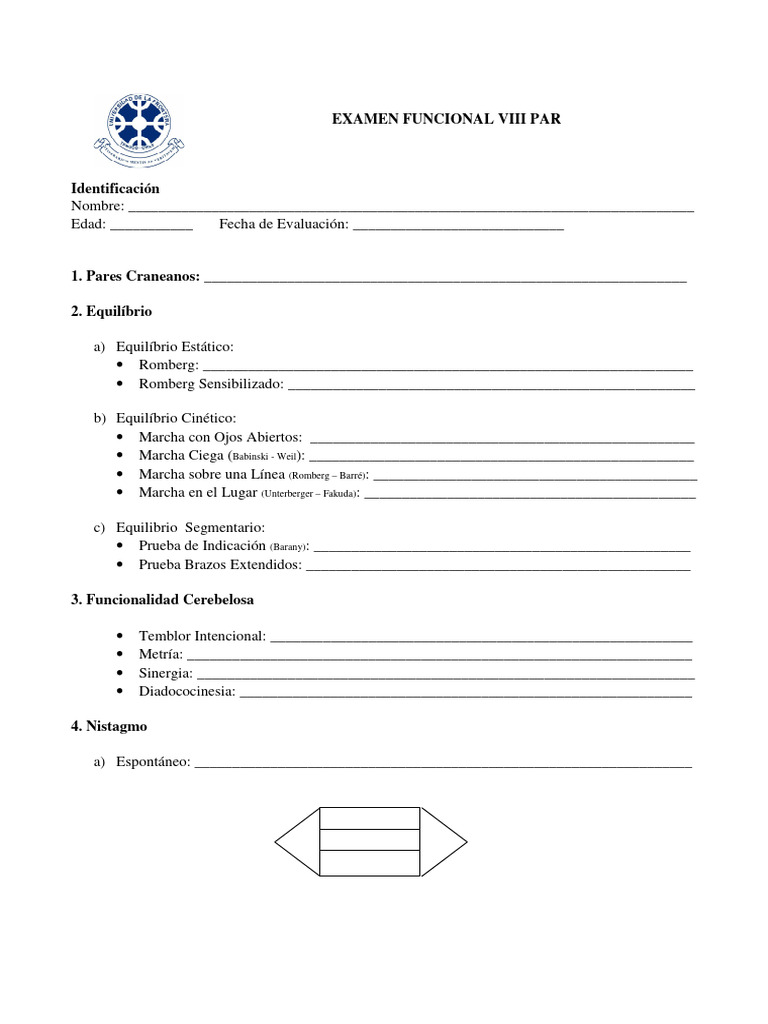 Protocolo VIII Par | PDF | Neurología | Desórdenes neurológicos