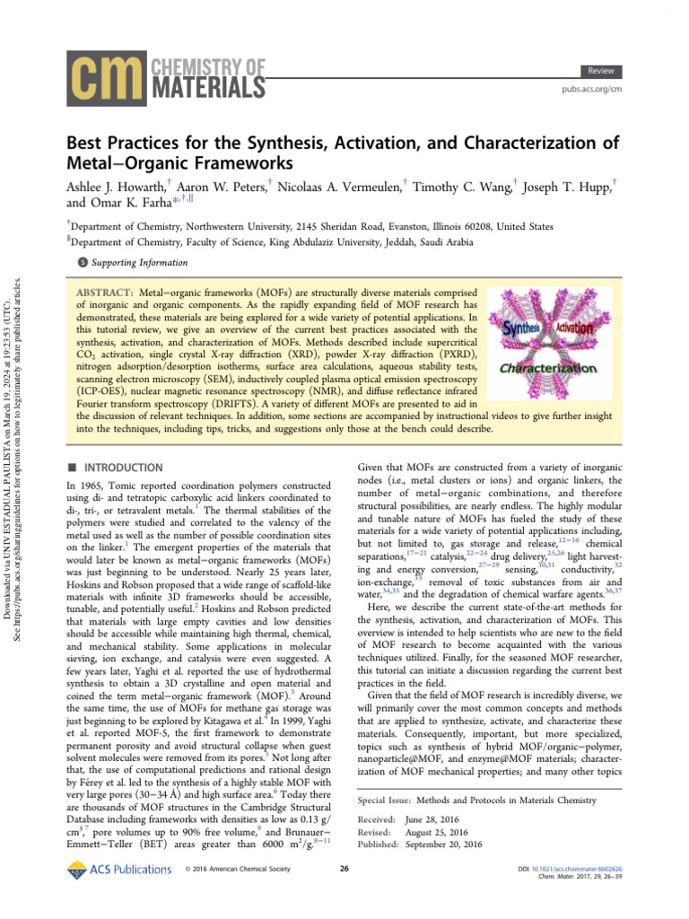 howarth-et-al-2016-best-practices-for-the-synthesis-activation-and-characterization-of-metal ...