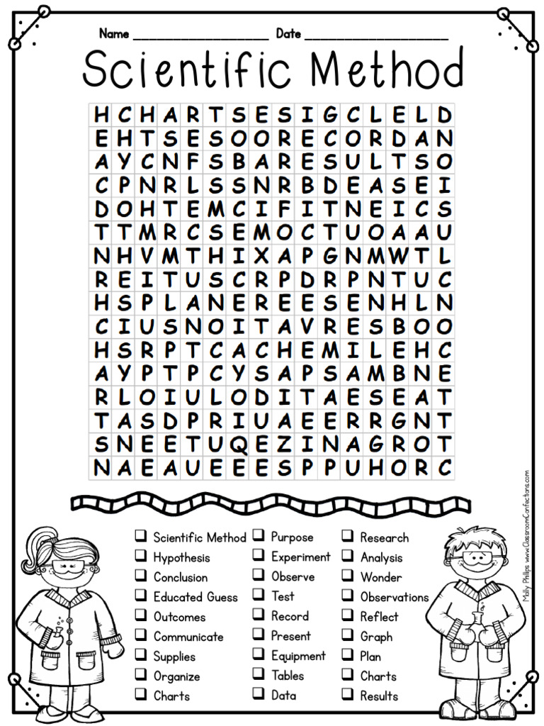 05 - Scientific Method WordSearch | PDF | Career & Growth