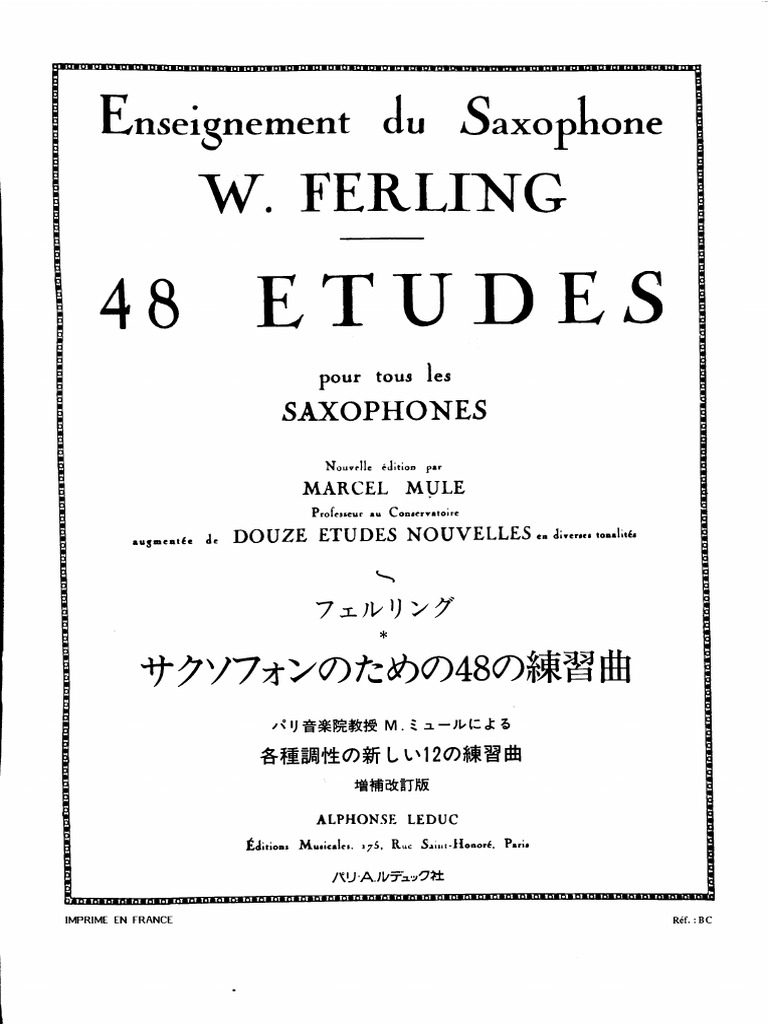 ferling metodo de saxofon | PDF