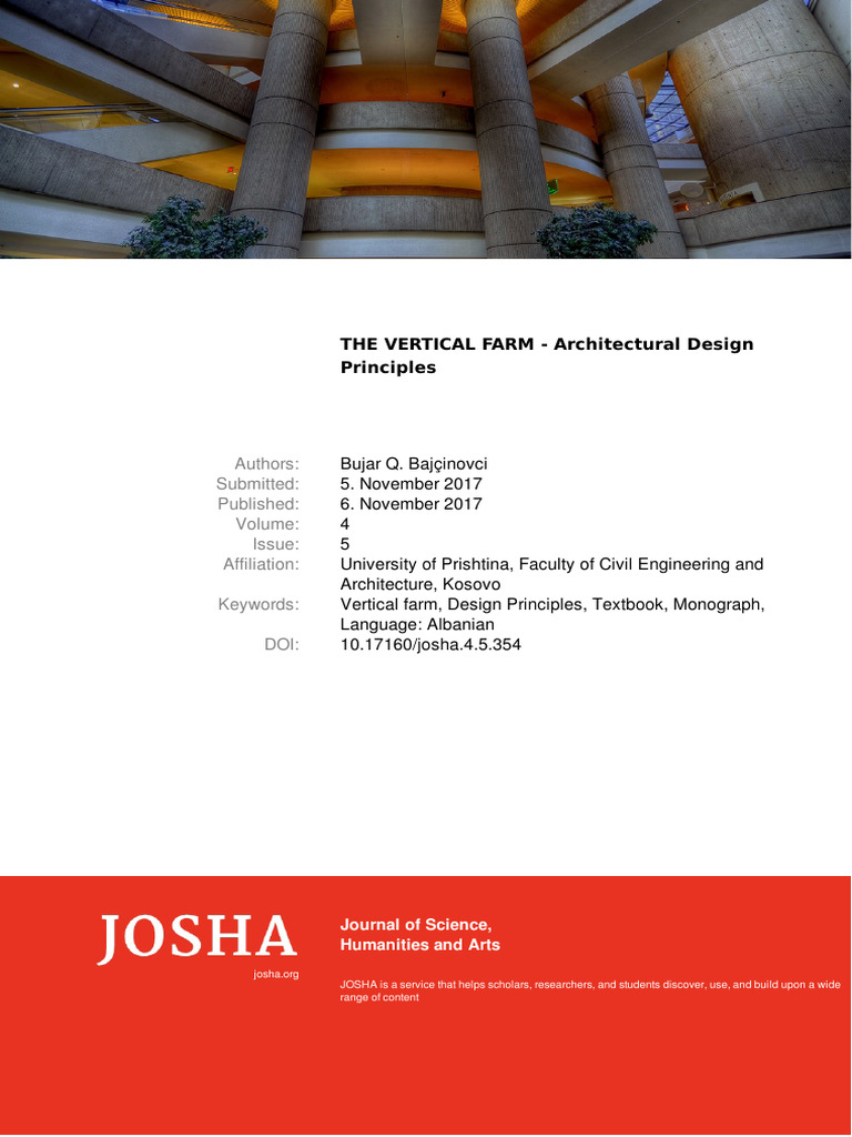 Tmp PDF the Vertical Farm Architectural Design Principles | PDF