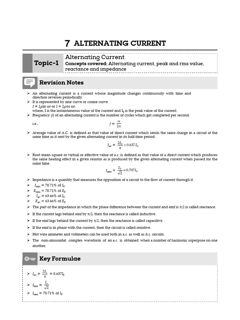Alternating Current | PDF | Electrical Impedance | Electronics