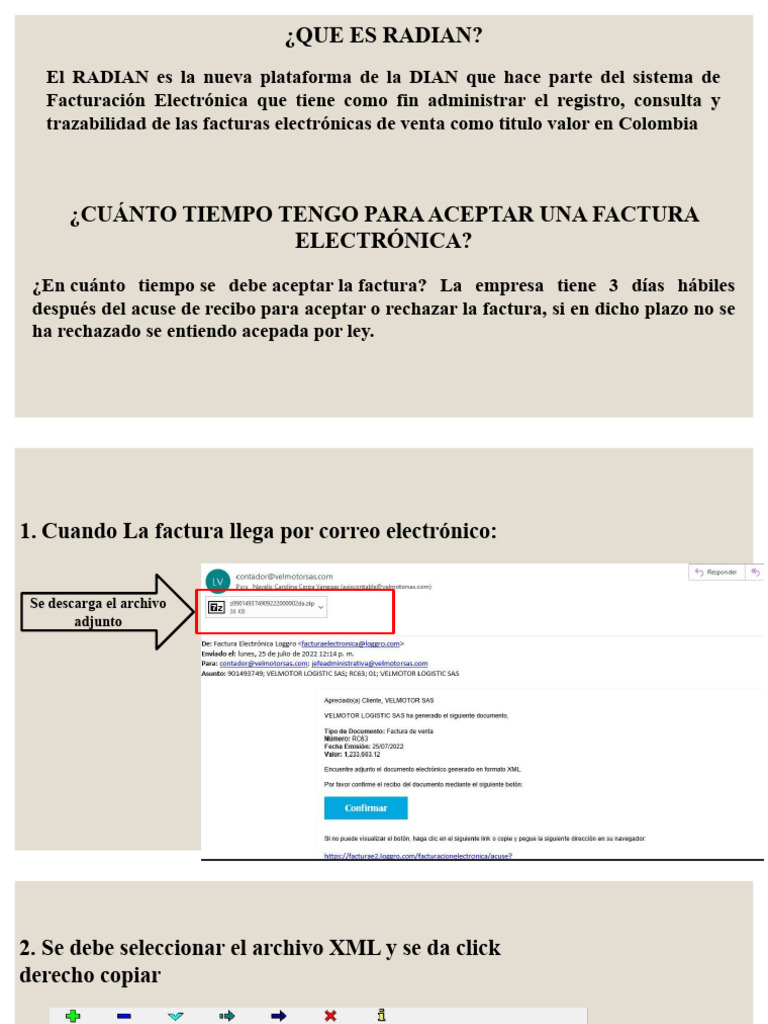Aceptación de Facturas en RADIAN | PDF | Factura
