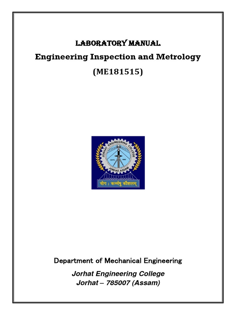 EIM Lab Manual | Download Free PDF | Surface Roughness | Screw