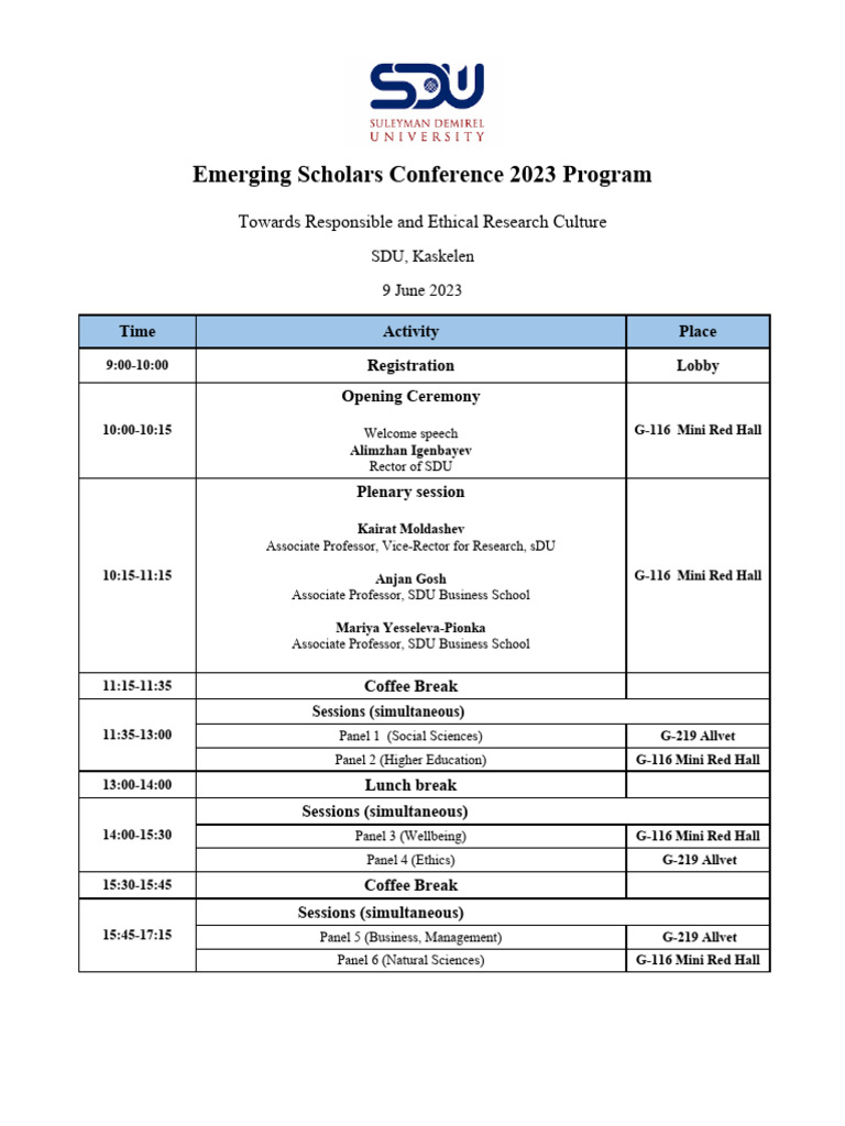 Emerging Conference Program | Download Free PDF | Psychology | Behavioural Sciences