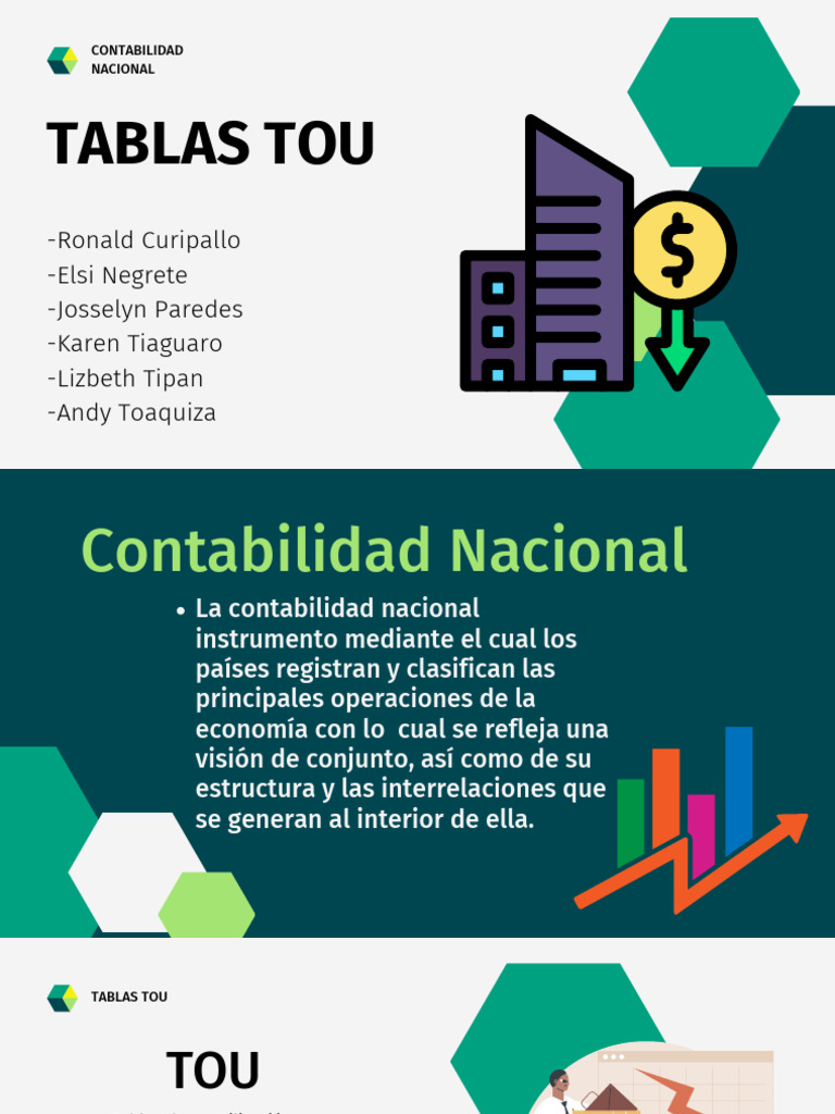 Tablas TOU en Contabilidad Nacional | PDF | Bienes | Valor añadido