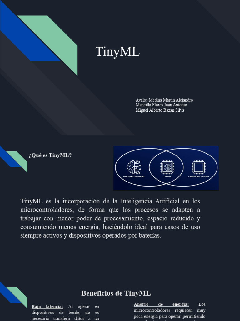 Expo TinyML | PDF | Internet de las Cosas | Microcontrolador