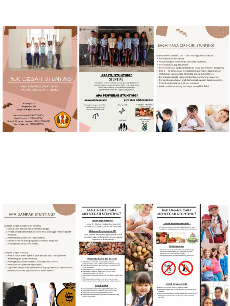 Leaflet Stunting Kelompok 3 Promkes Pdf