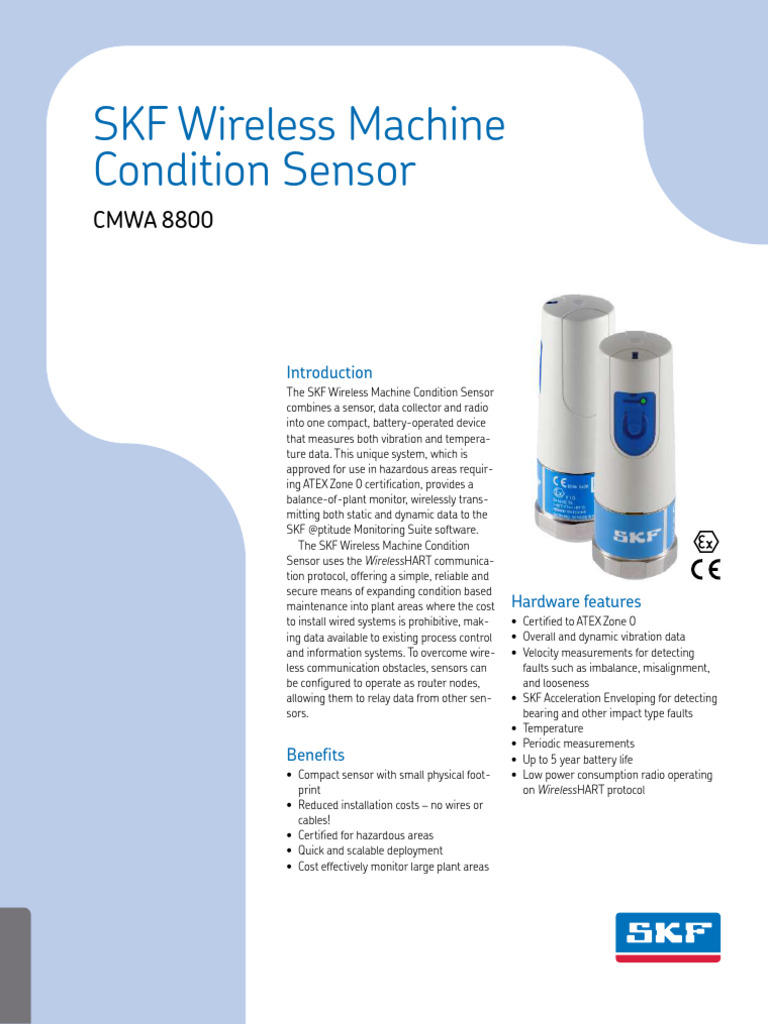 0901d196802508d5 CM P8 10243 4 EN SKF Wireless Machine Condition Sensor - Data Sheet | Download ...