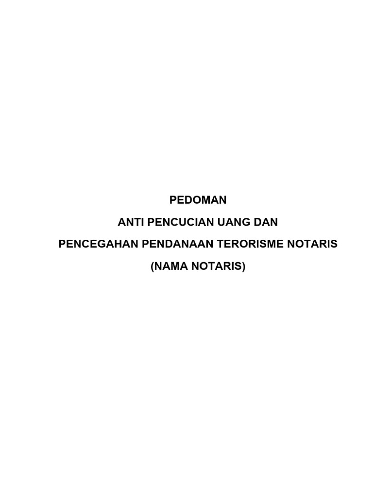 (Contoh) Sop PMPJ Kantor Notaris | PDF