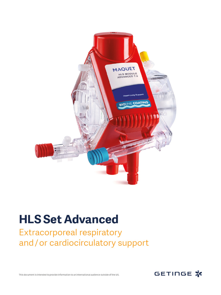 Getinge HLS Set Advanced Overview | PDF | Hemodynamics | Medical ...