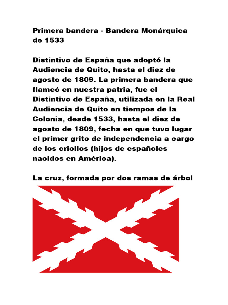 Primera Bandera INFORME | PDF | Símbolos nacionales | Bandera