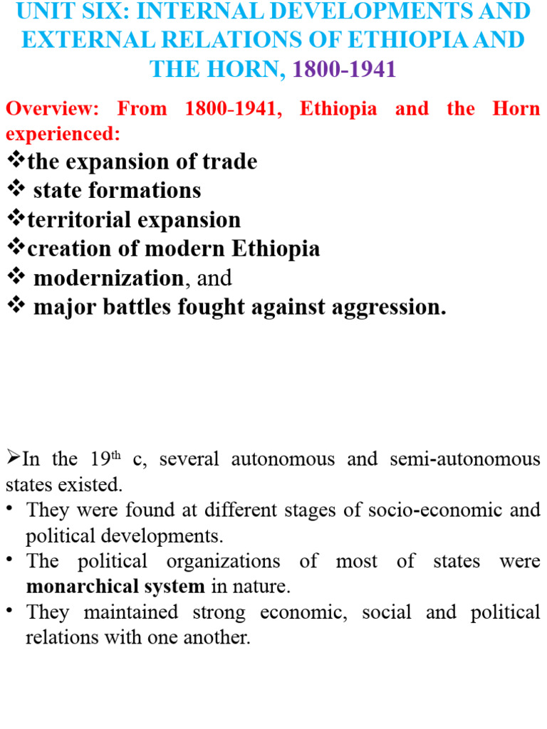 Hist. PP 6-1 | PDF | Ethiopia