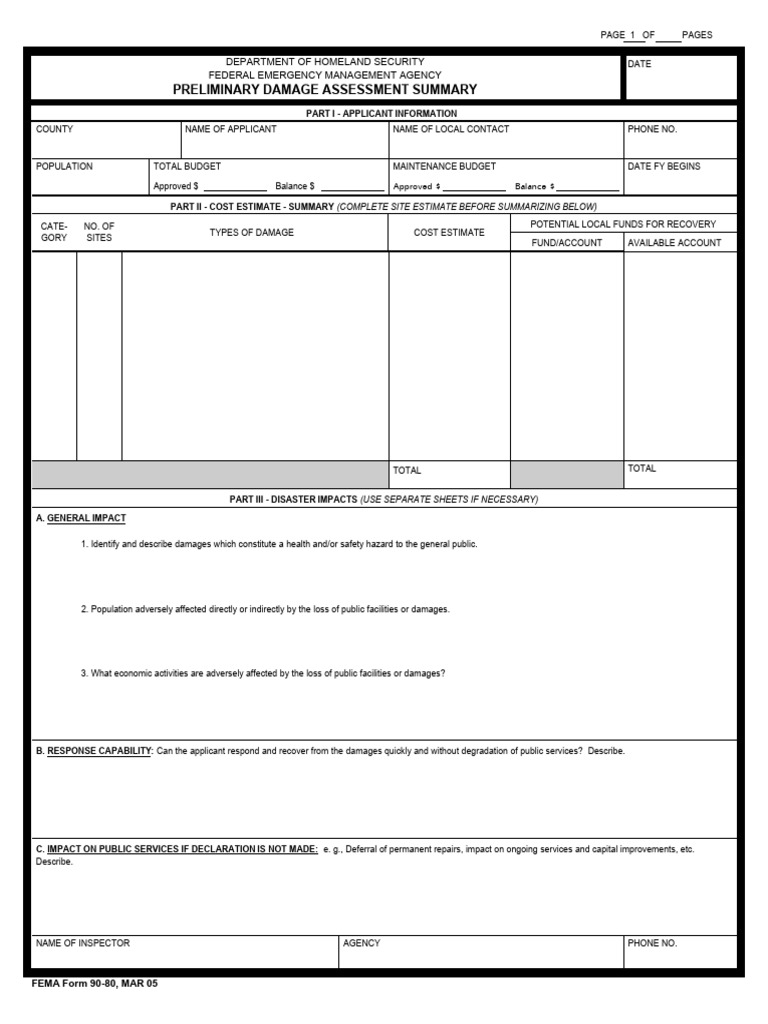 FEMA Preliminary Damage Assessment Guide | PDF | Federal Emergency ...