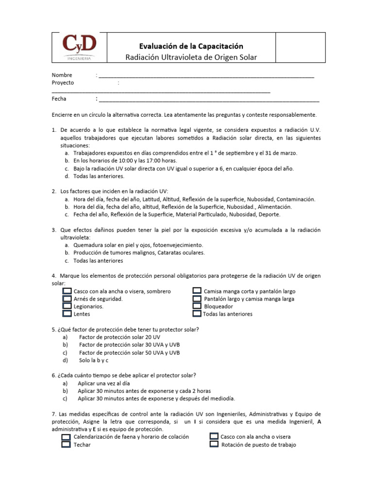 Evaluación Radiación UV1 | PDF | Protector solar | Ultravioleta