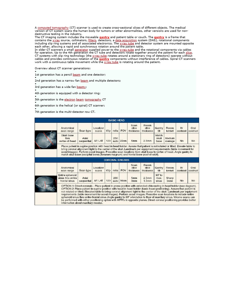 CT Scanner Components Overview | PDF | Computers | Technology & Engineering