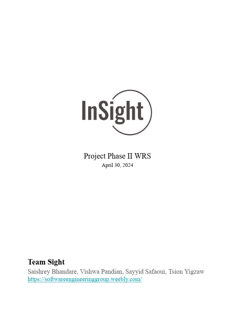 Project Phase II Wrs | Download Free PDF | Mobile App | Visual Impairment