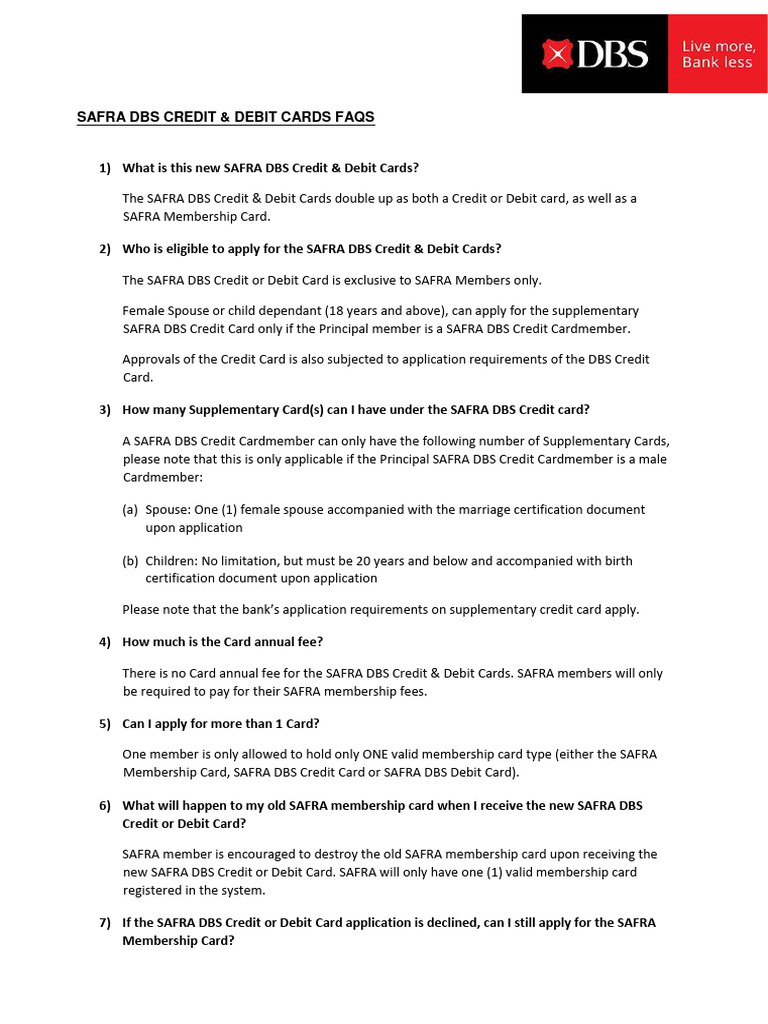 Safra Credit Debit Cards Faq | PDF | Debit Card | Credit Card