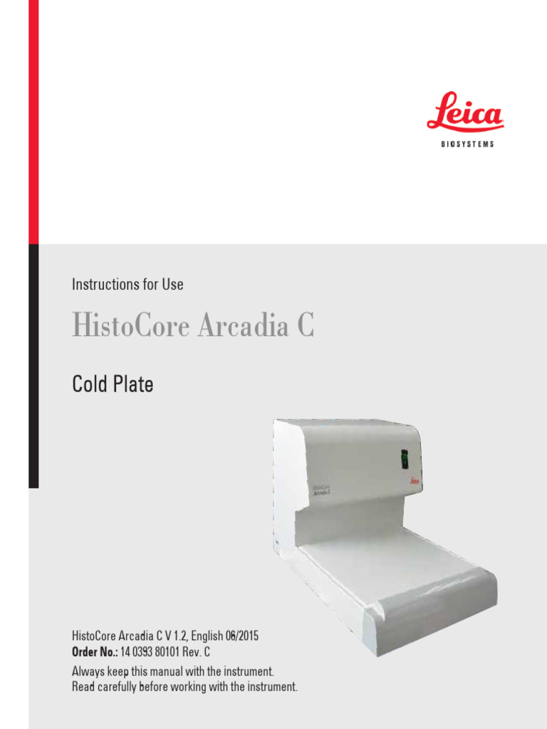 HistoCore ArcadiaC IFU 1v2C en | PDF | Ac Power Plugs And Sockets | Fuse (Electrical)