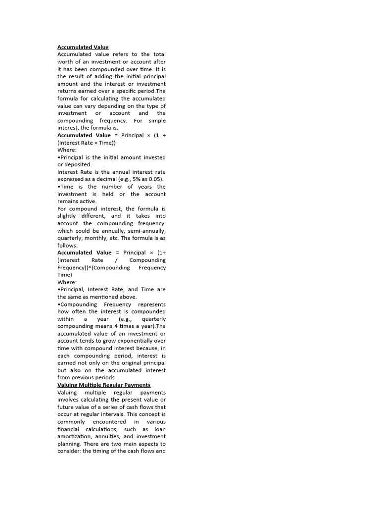 acsc | PDF | Net Present Value | Compound Interest