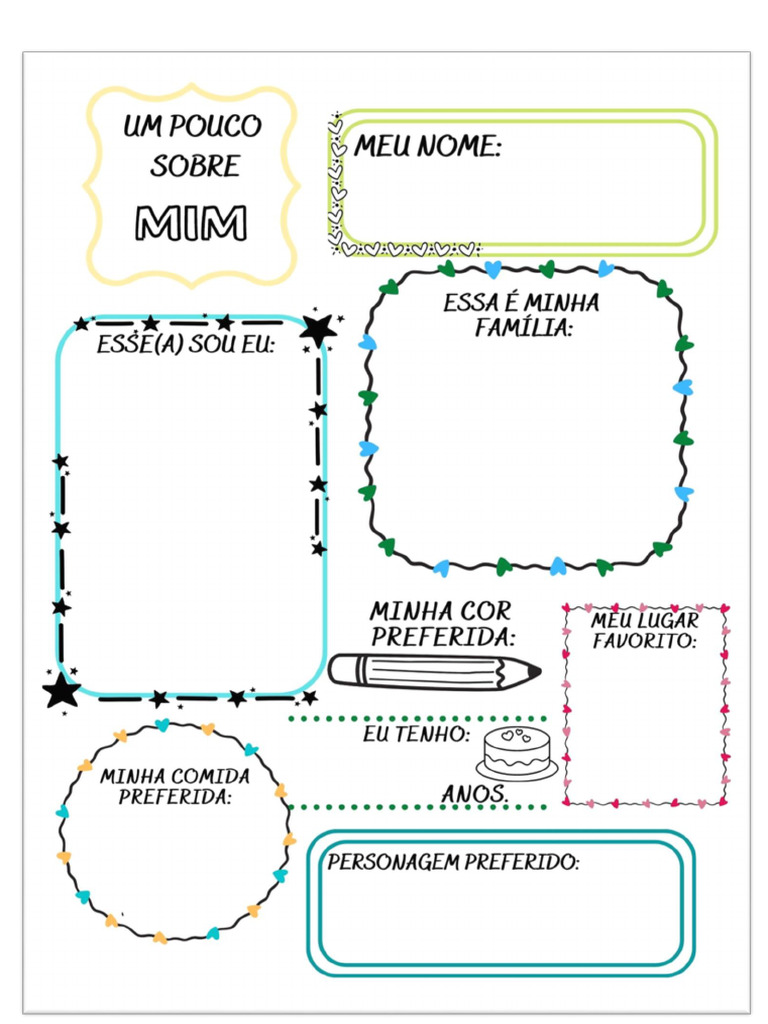 Atividade Um Pouco Sobre Mim | PDF
