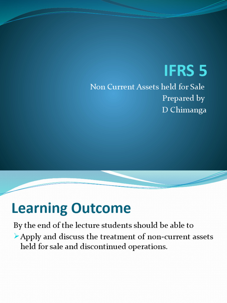 Ifrs 5 | PDF | Fair Value | Goodwill (Accounting)