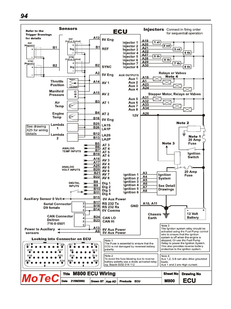 MoTeC M800 Manual | PDF