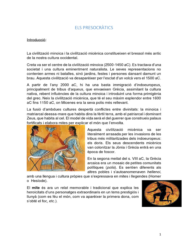 Els Presocràtics | PDF