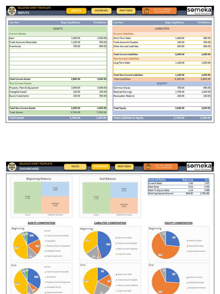 Balance-Sheet 01 | PDF | Balance Sheet | Equity (Finance)