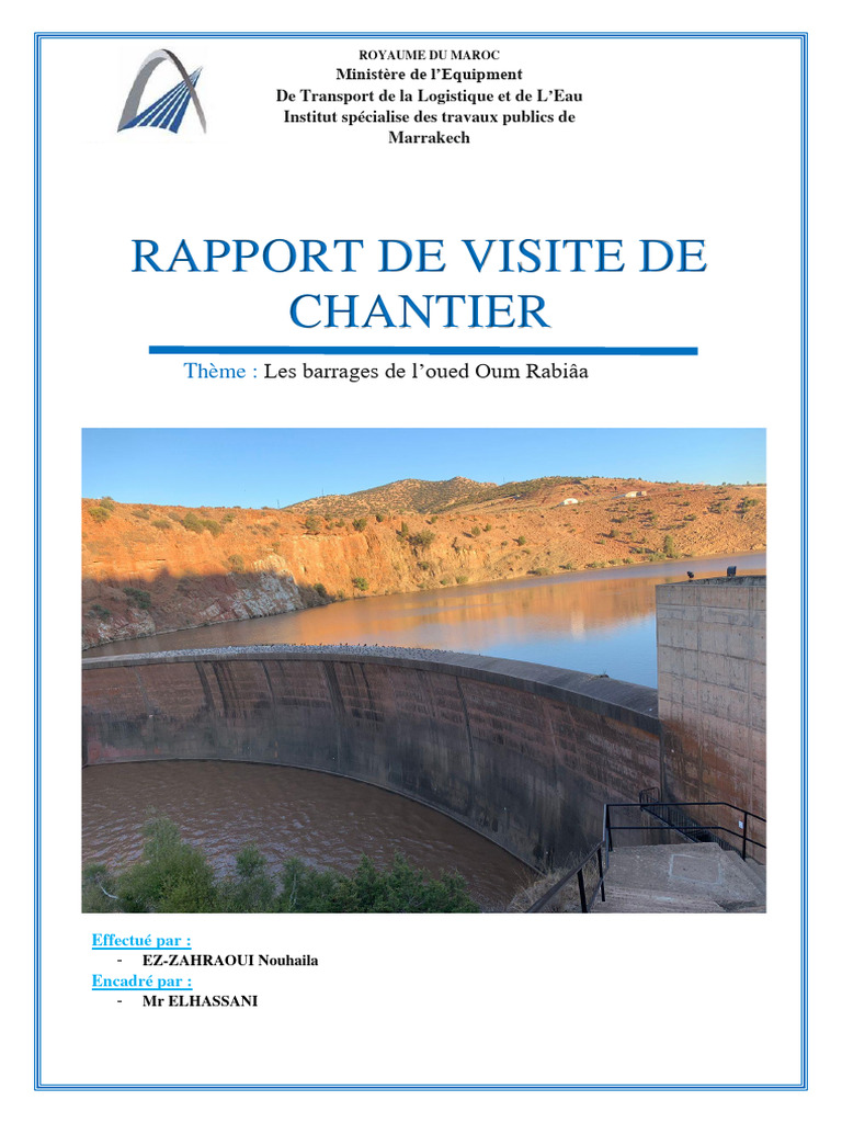 Barrages de l'Oued Oum Rabiâa au Maroc | PDF | Barrage | Lac de barrage