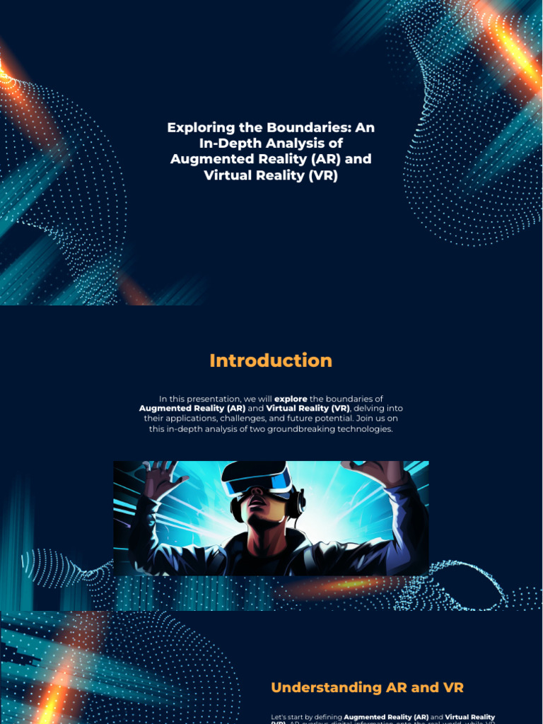 Slidesgo Exploring The Boundaries An in Depth Analysis of Augmented Reality Ar and Virtual ...