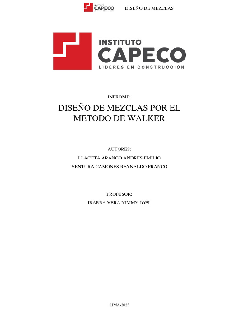 Diseño de Mezclas de Concreto Walker | PDF | Hormigón | Cemento