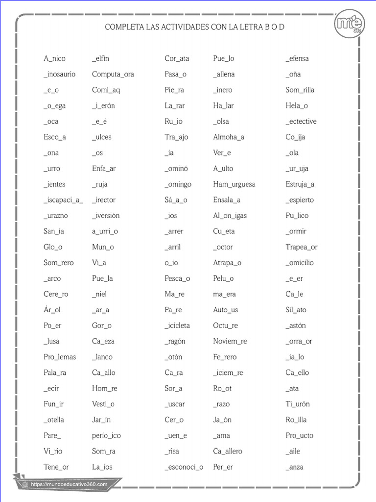 Actividades de La d y b Me360 | PDF