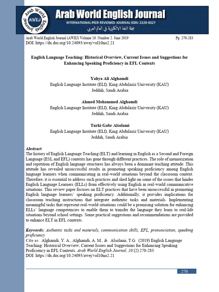 Current Trend | PDF | English As A Second Or Foreign Language | Second Language