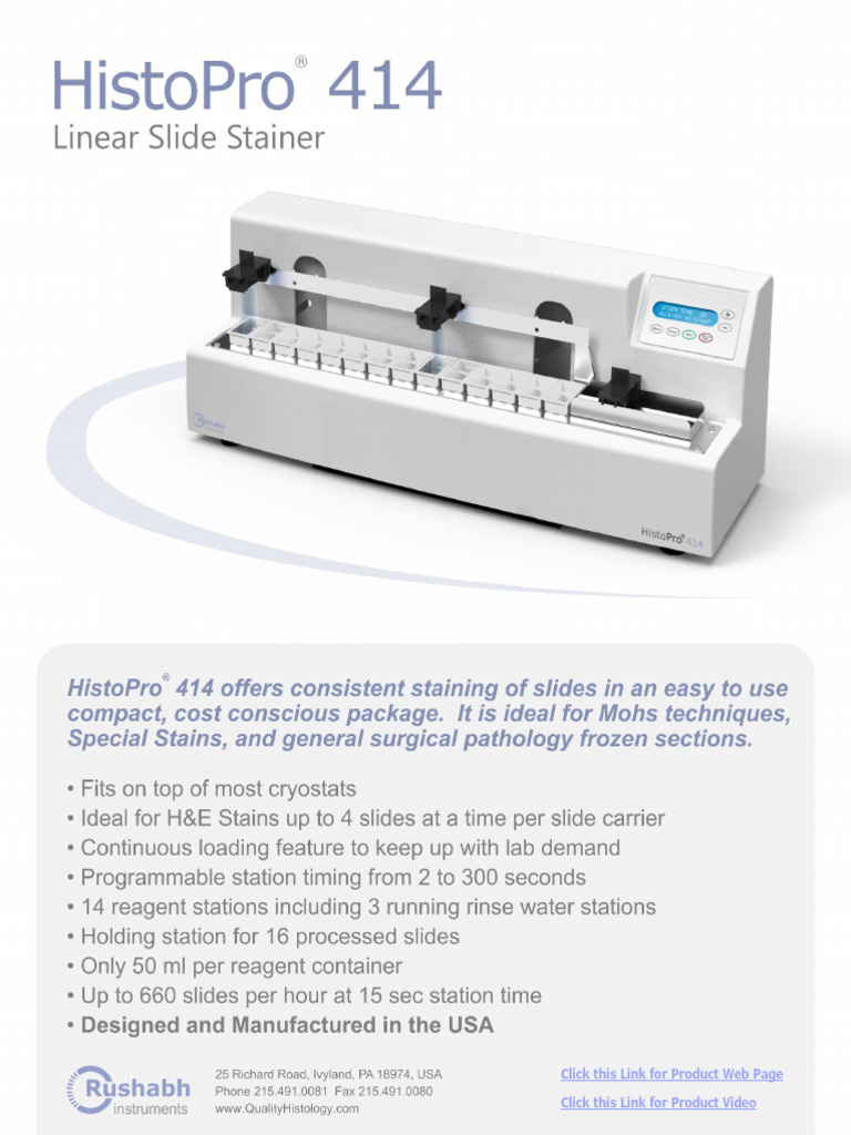 HistoPro 414 Brochure | PDF