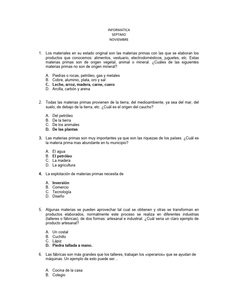 Informatica Septimo | PDF