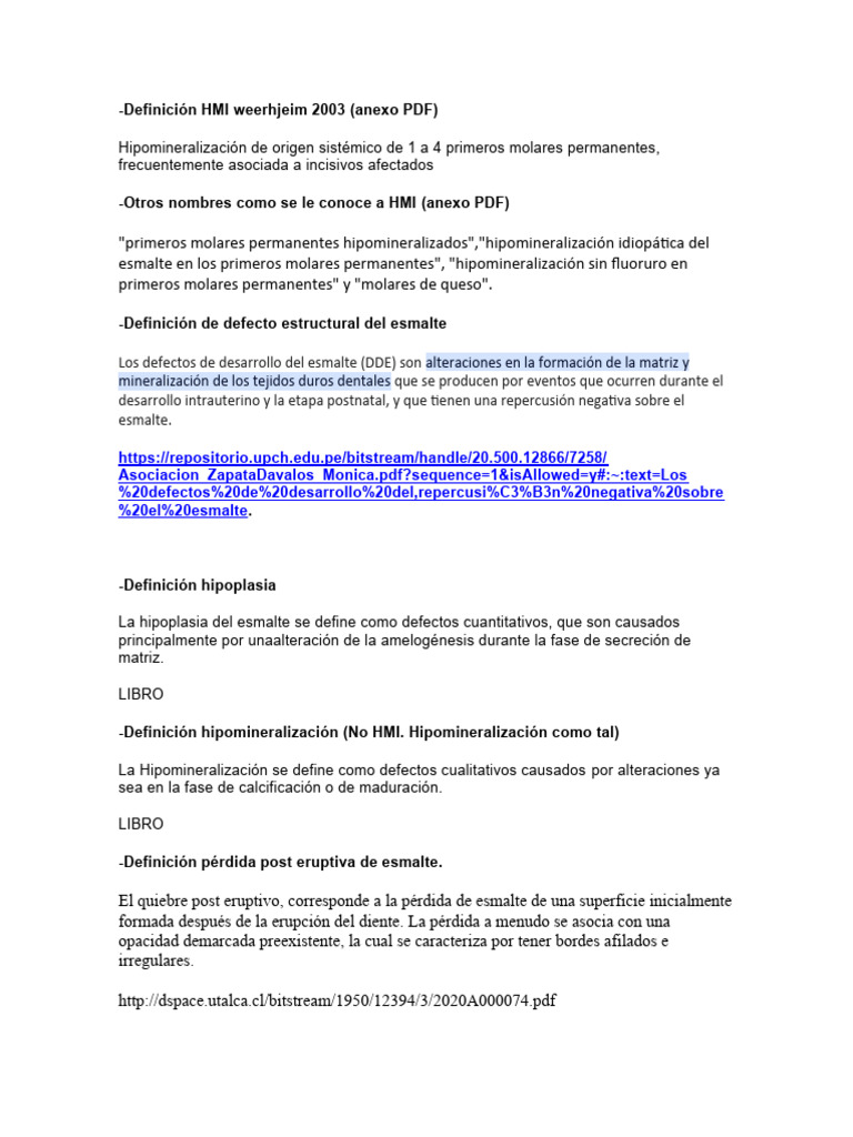 Hmi Actual | Descargar gratis PDF | Esmalte de dientes | Calcio
