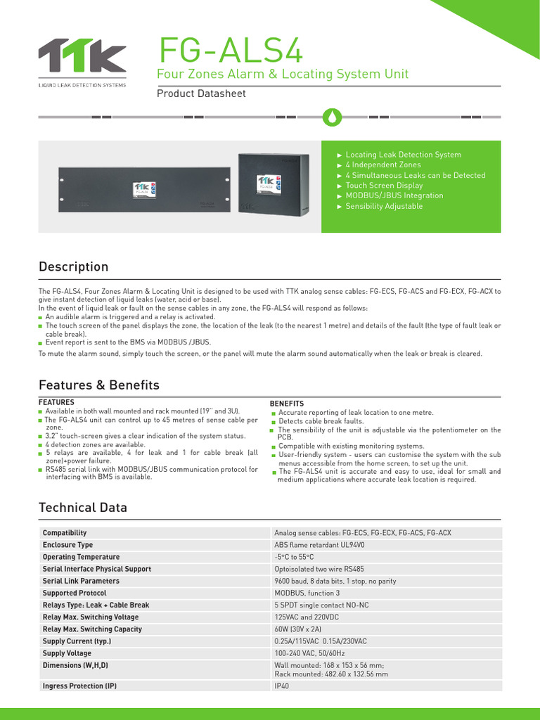 FG ALS4 EN v2.0 | PDF | Relay | Electrical Engineering