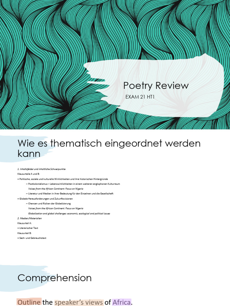 Poetry Review | PDF