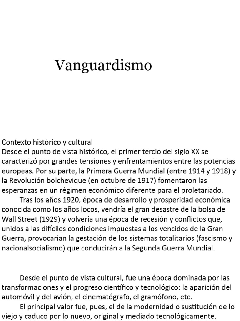 Los Ismos de Europa | PDF | Vanguardia | Las artes