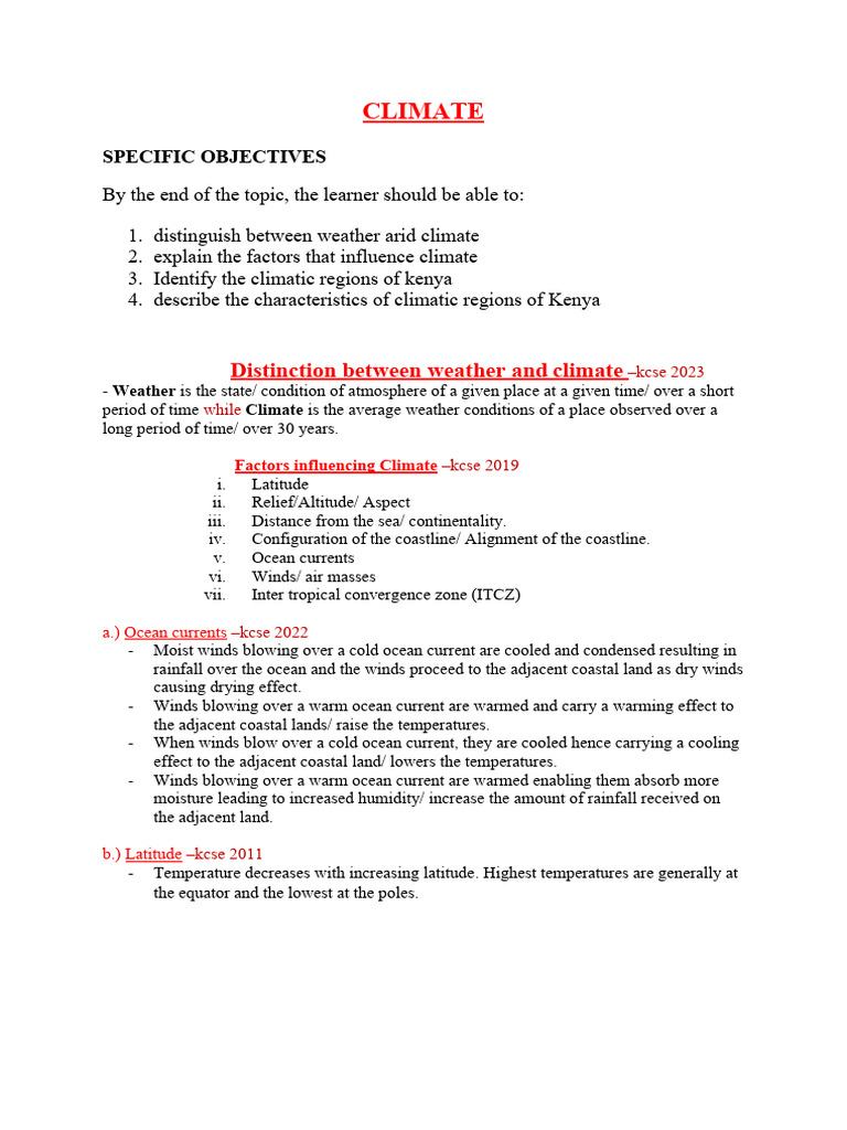 FORM 2 GEO-CLIMATE | PDF | Wound | Altitude