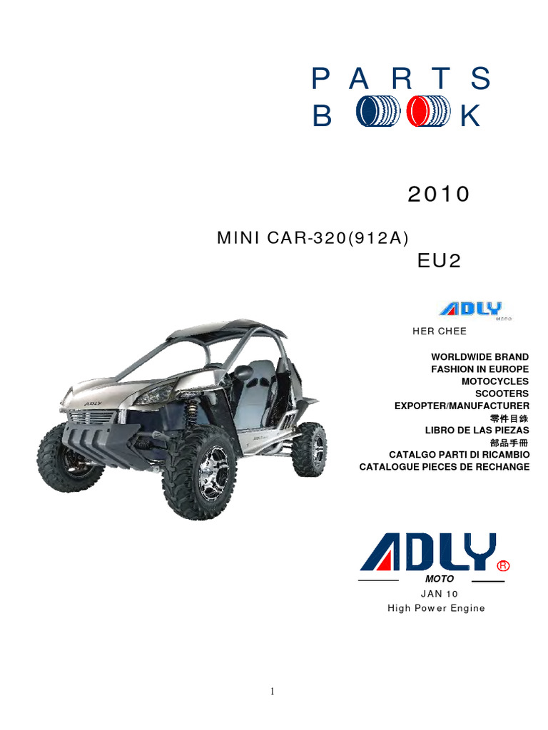 Adly Mini Car 320 Parts Catalog | PDF | Screw | Axle