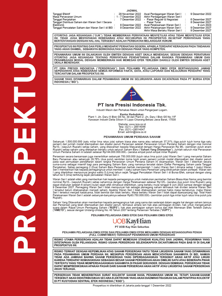 ISAP Prospektus Final | PDF